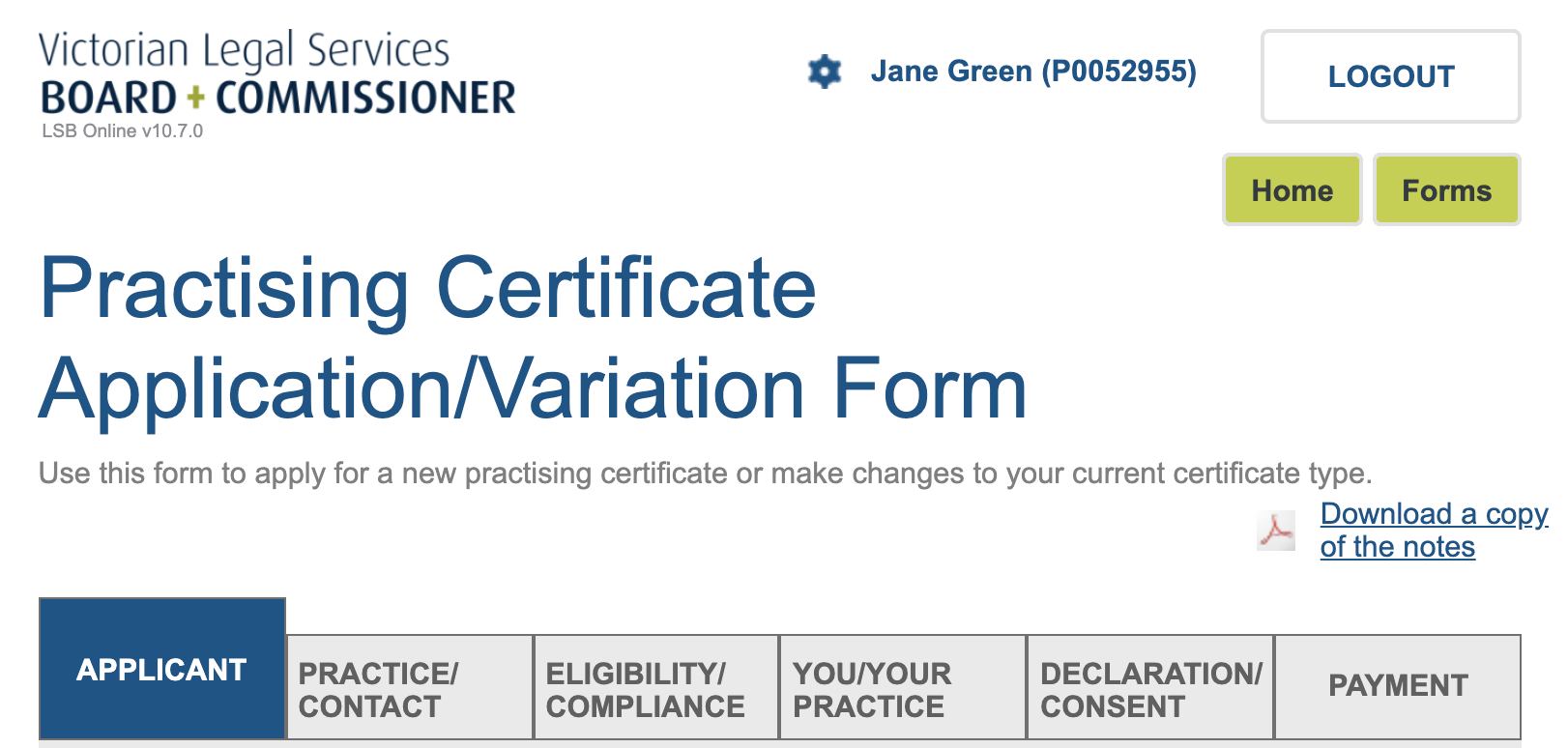 Applying for a Victorian Practising Certificate for the first time | VLSBC